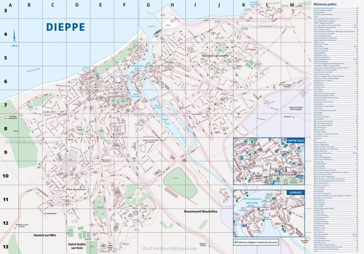 Dieppe Tourist Map Dieppe Tourist Map