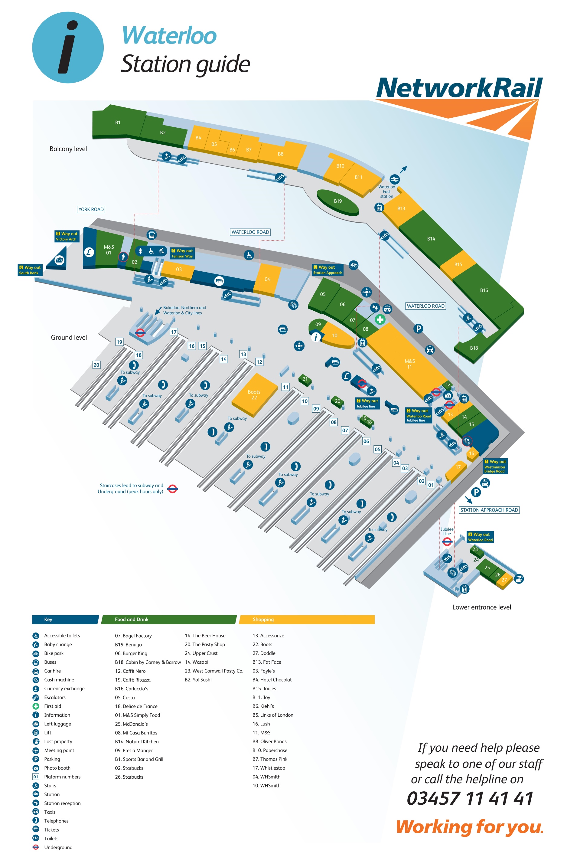 London Waterloo Railway Station Map