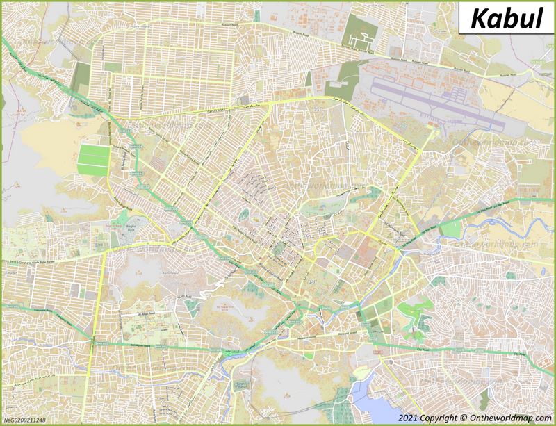 Kabul Map | Afghanistan | Detailed Maps of Kabul