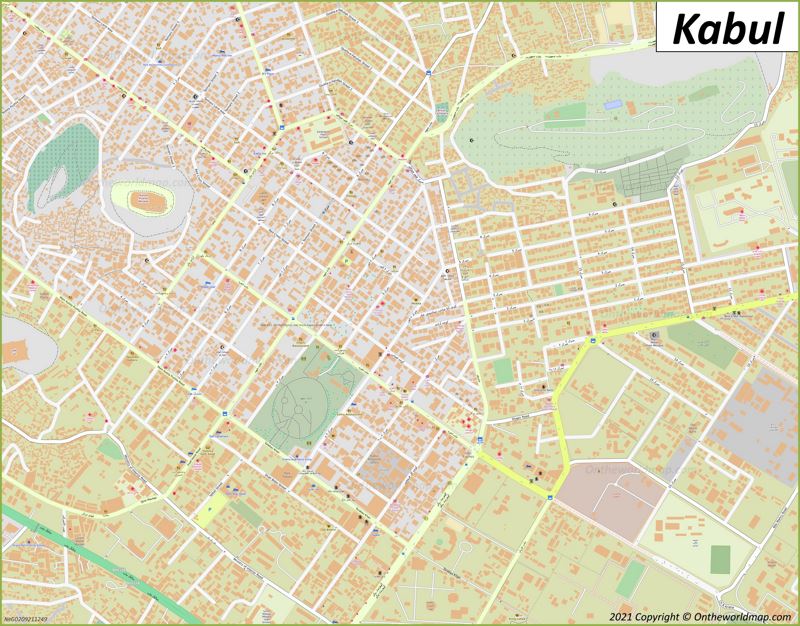 Kabul Map | Afghanistan | Detailed Maps of Kabul