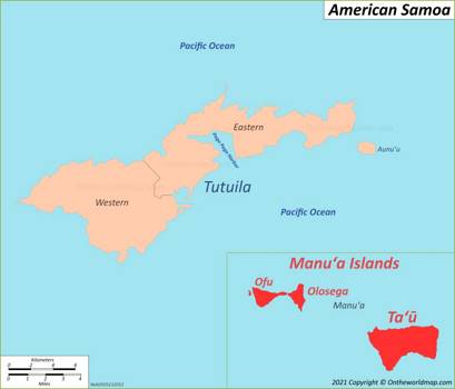 Manuʻa Islands Map | American Samoa | Detailed Maps of Manuʻa Islands