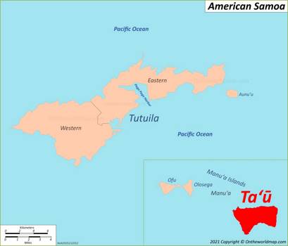 Taʻū Map | American Samoa | Detailed Maps of Taʻū Island