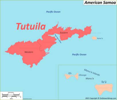 Tutuila Map | American Samoa | Detailed Maps of Tutuila Island