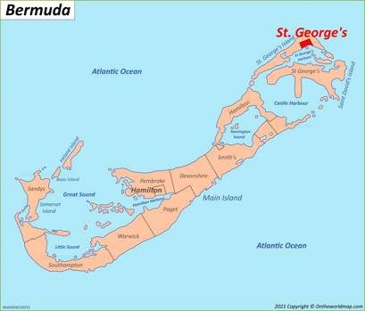 St. George's Map | Bermuda | Detailed Maps of St. George's Town