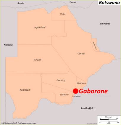 Gaborone Map | Botswana | Detailed Maps of Gaborone