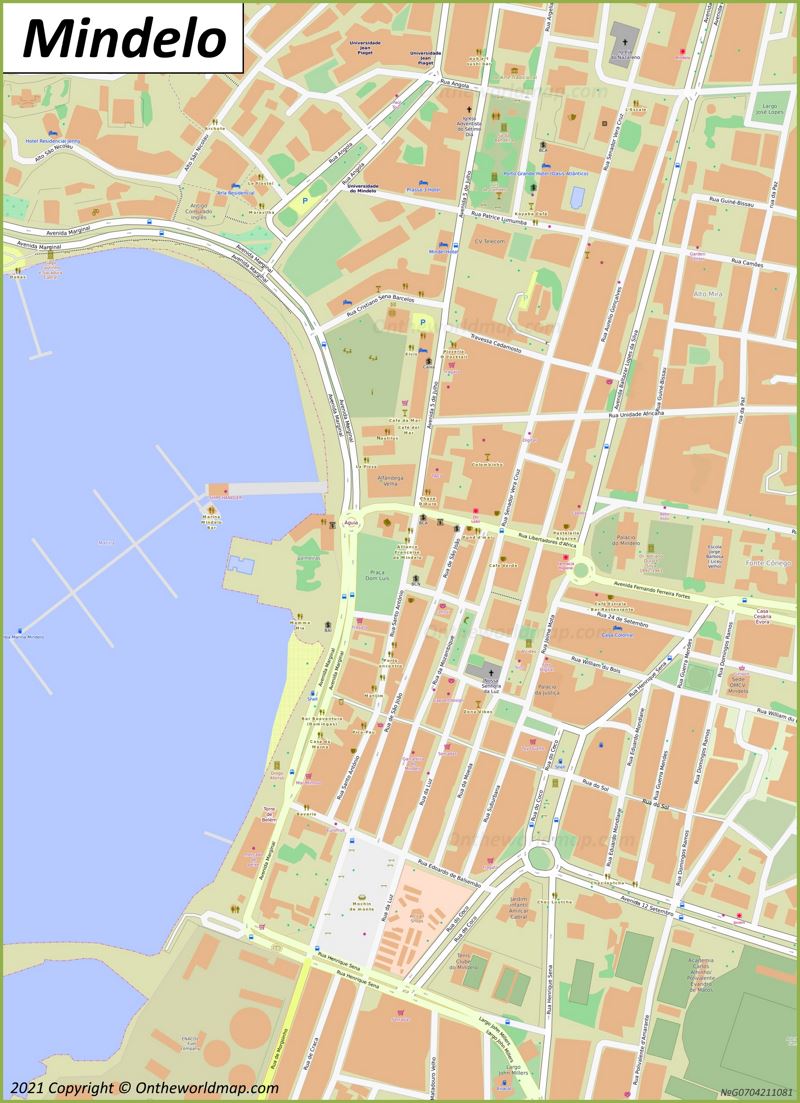 Mindelo Map | Cape Verde | Detailed Maps of Mindelo