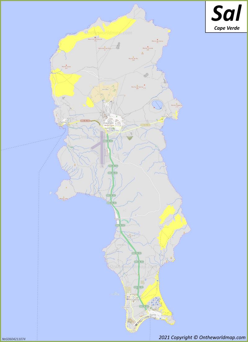 Map of Sal Island | Cape Verde