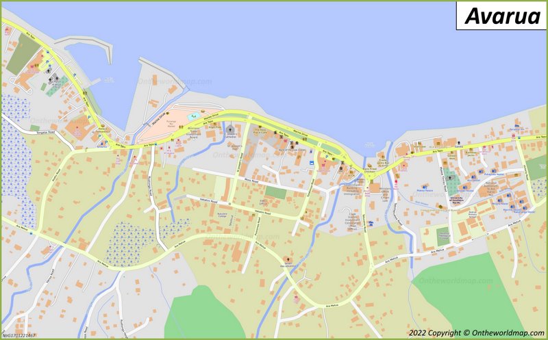 Avarua Map | Cook Islands | Detailed Maps of Avarua