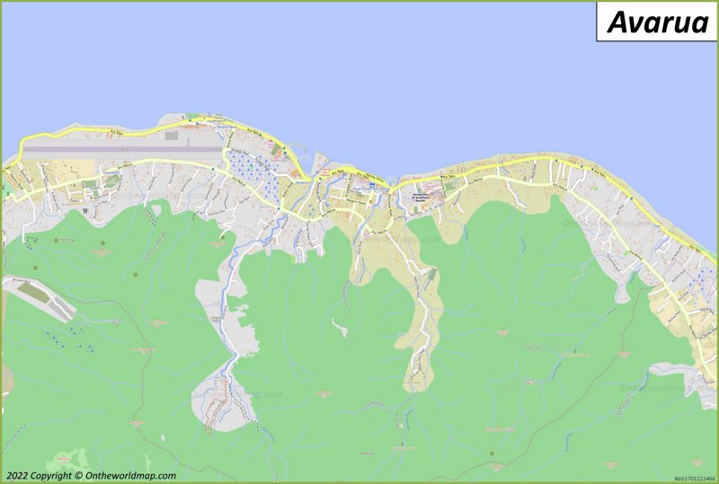 Avarua Map | Cook Islands | Detailed Maps of Avarua