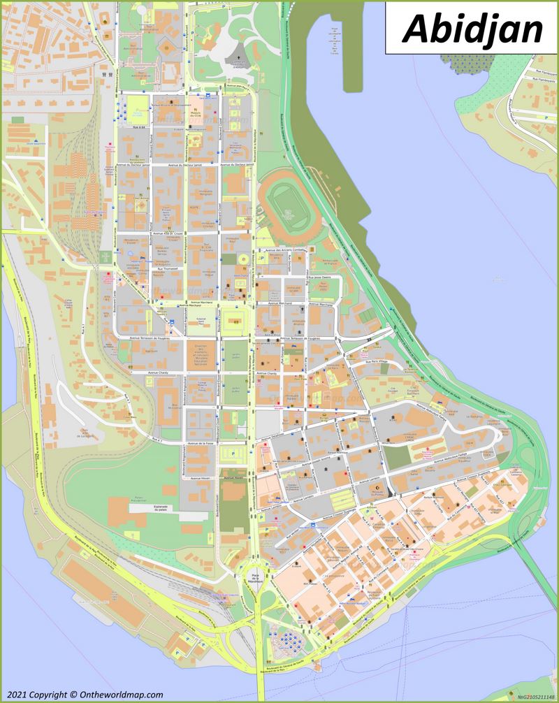 Abidjan Map | Côte d'Ivoire | Detailed Maps of Abidjan