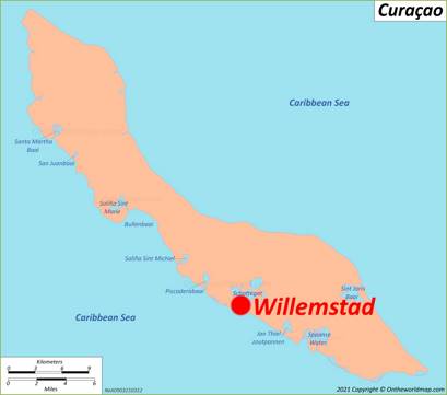 Willemstad Map | Curaçao | Maps of Willemstad