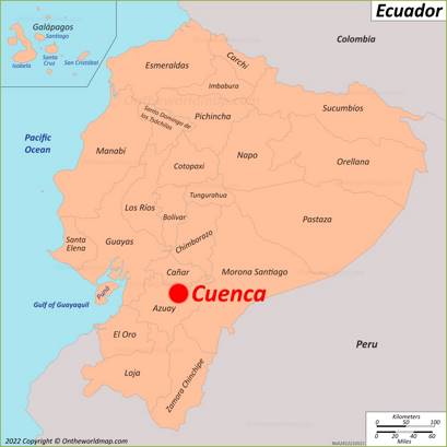 Cuenca Map | Ecuador | Detailed Maps of Santa Ana de los Cuatro Ríos de ...
