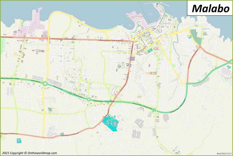 Malabo Map | Equatorial Guinea | Detailed Maps of Malabo