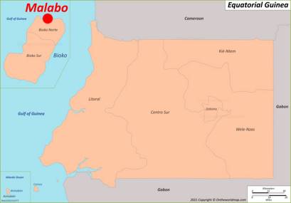 Malabo Map | Equatorial Guinea | Detailed Maps of Malabo