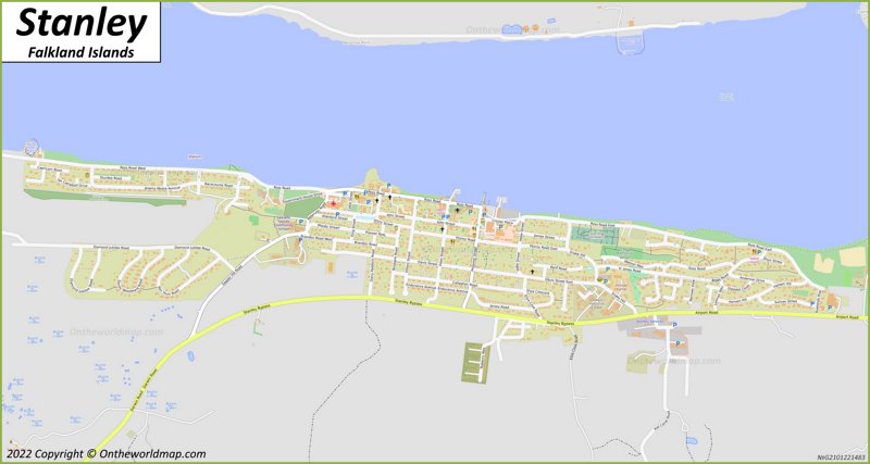 Stanley Map | Falkland Islands | Detailed Maps of Stanley