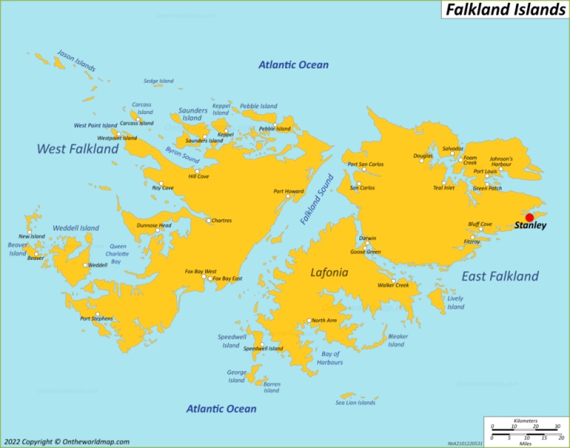 Falkland Islands Map | Detailed Maps of Falkland Islands (Falklands ...