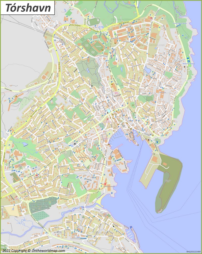Tórshavn Map | Faroe Islands | Detailed Maps of Tórshavn (Havn)