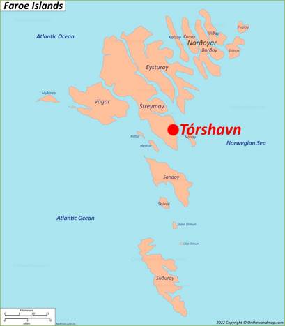 Tórshavn Map | Faroe Islands | Detailed Maps of Tórshavn (Havn)