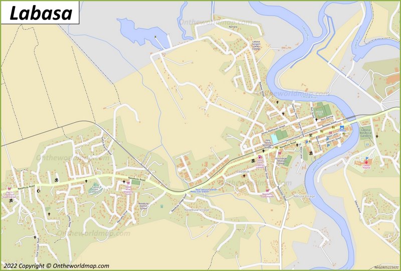 Labasa Map | Fiji | Detailed Maps of Labasa