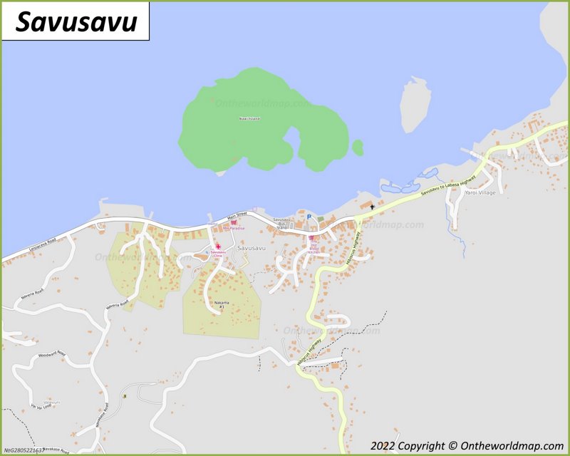 Savusavu Map | Fiji | Detailed Maps of Savusavu