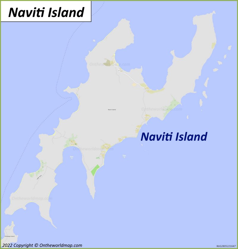 Naviti Island Map | Fiji | Detailed Maps of Naviti Island