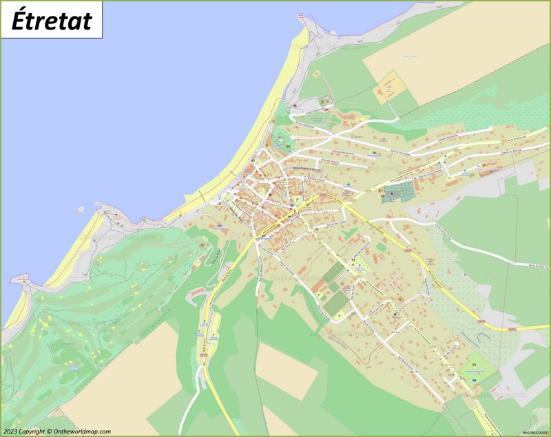 Étretat Map | France | Discover Étretat with Detailed Maps
