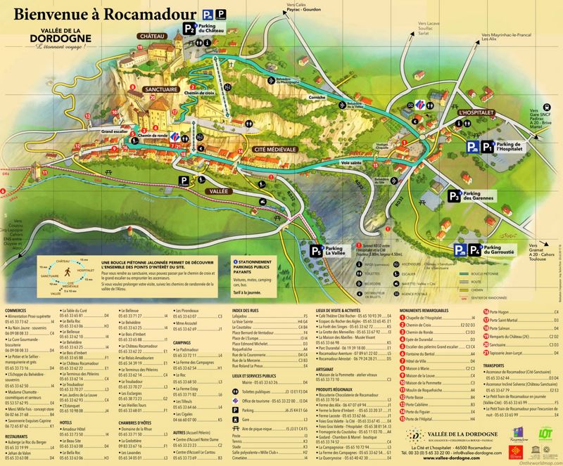 Rocamadour Map | France | Discover Rocamadour with Detailed Maps