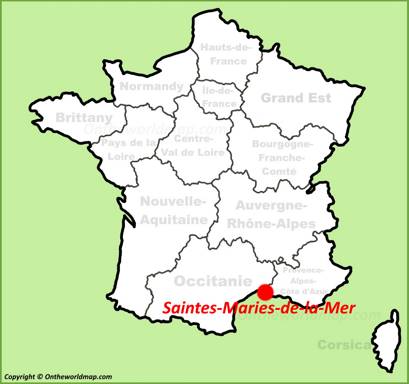 Saintes-Maries-de-la-Mer Map | France | Discover Saintes-Maries-de-la ...