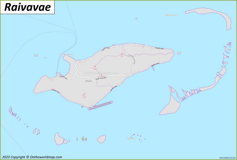 Raivavae Map | French Polynesia | Detailed Maps of Raivavae Island