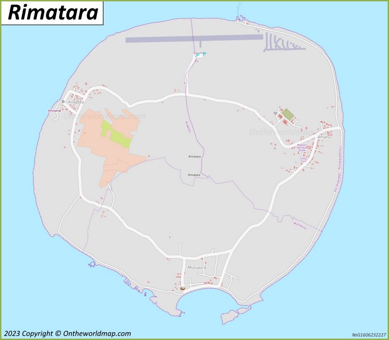 Rimatara Map | French Polynesia | Detailed Maps of Rimatara Island