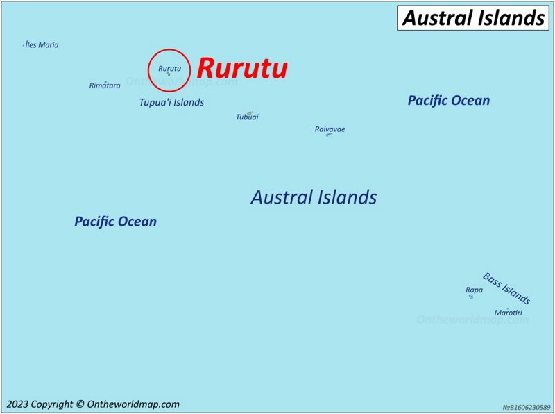 Rurutu Map | French Polynesia | Detailed Maps of Rurutu Island