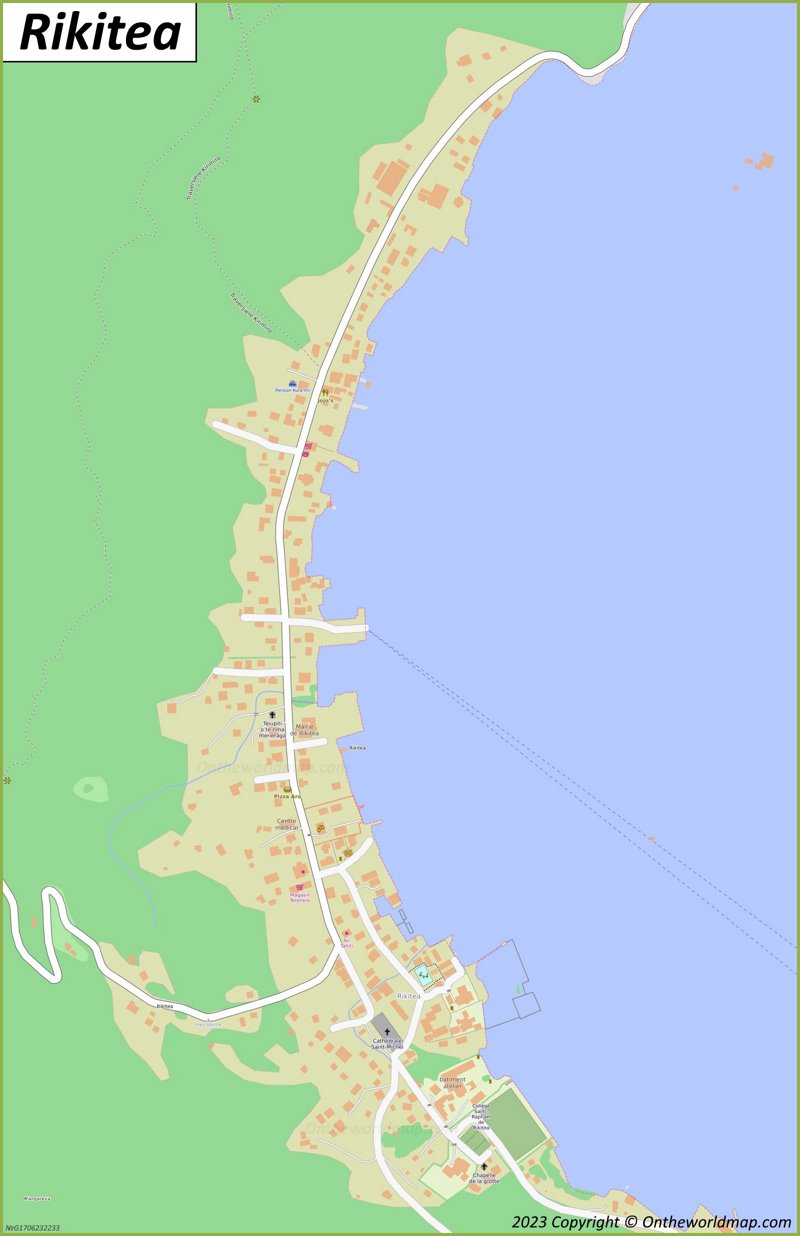 Rikitea Map | Mangareva, French Polynesia | Detailed Maps of Rikitea