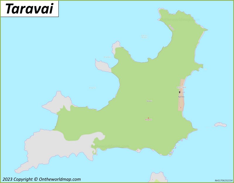 Taravai Map | French Polynesia | Detailed Maps of Taravai Island