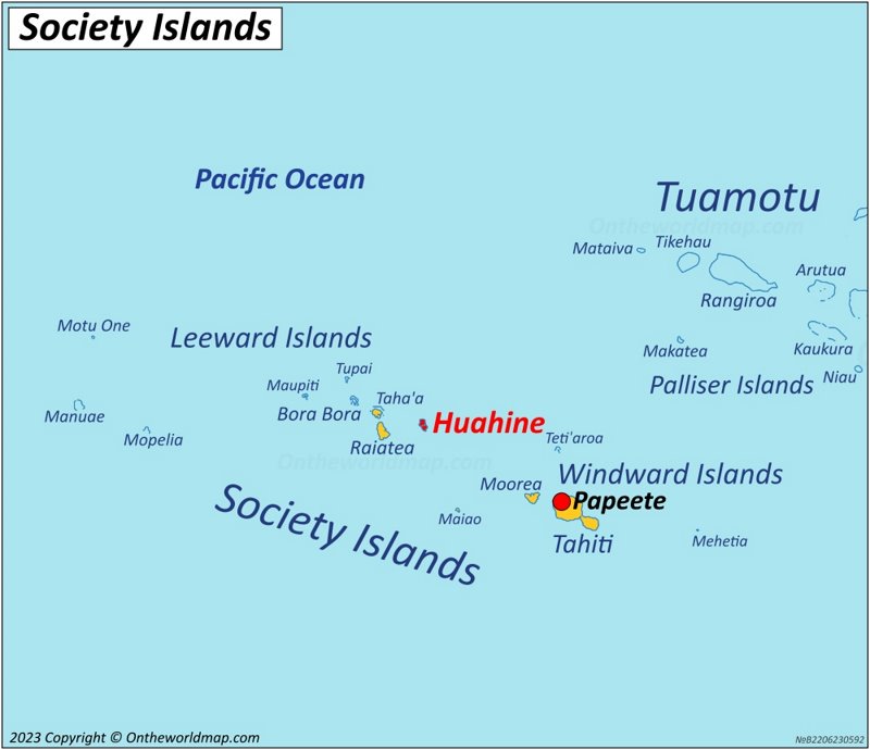 Huahine Map | French Polynesia | Detailed Maps of Huahine Island