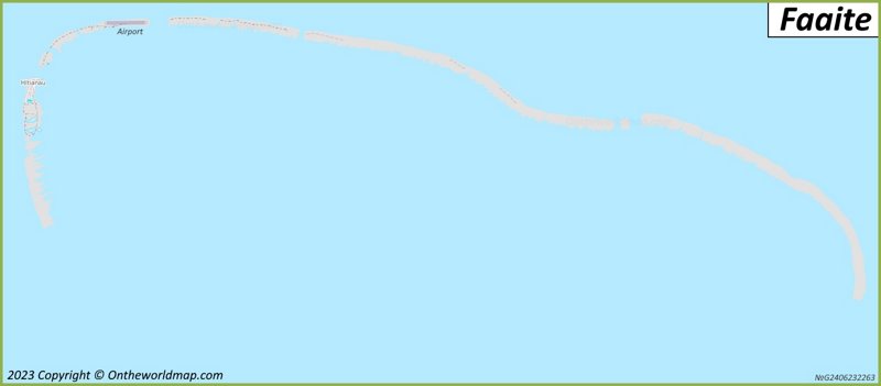 Faaite Map | French Polynesia | Detailed Maps of Faaite Island