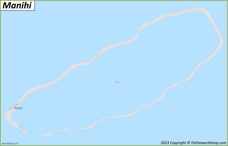 Manihi Map | French Polynesia | Detailed Maps of Manihi Island (Paeua)