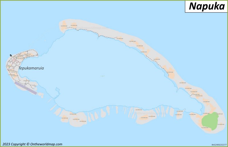 Napuka Map | French Polynesia | Detailed Maps of Napuka Island (Pukaroa)