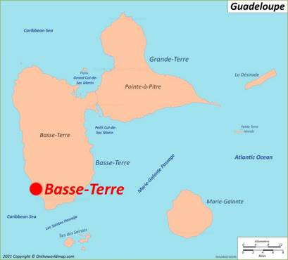 Basse-Terre Map | Guadeloupe, France | Maps of Basse-Terre