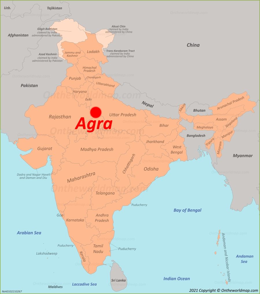 Agra Map India Discover Agra With Detailed Maps