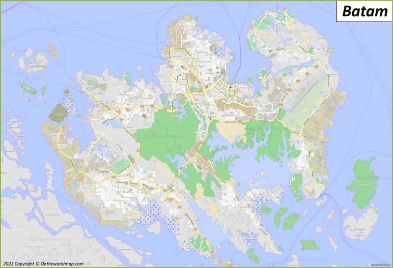 Batam Map | Indonesia | Discover Batam Island and City with Detailed Maps
