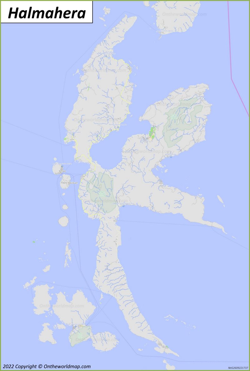 Halmahera Island Map | Indonesia | Discover Halmahera Island with ...
