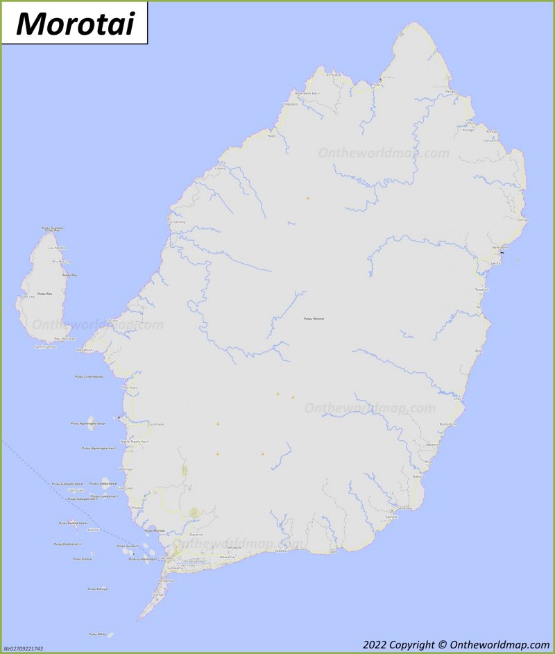 Morotai Island Map | Indonesia | Discover Morotai Island with Detailed Maps