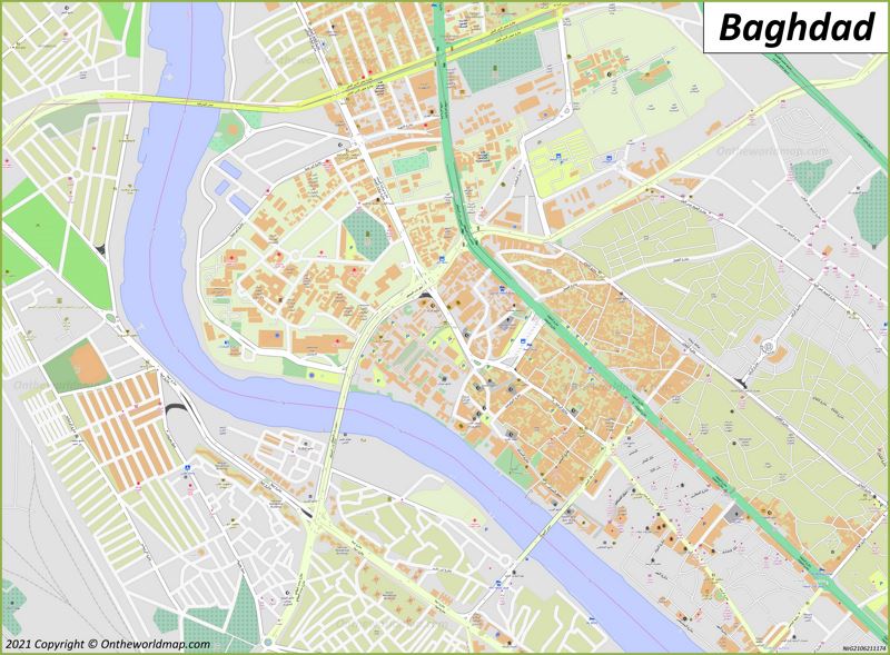 Baghdad Map | Iraq | Detailed Maps of Baghdad