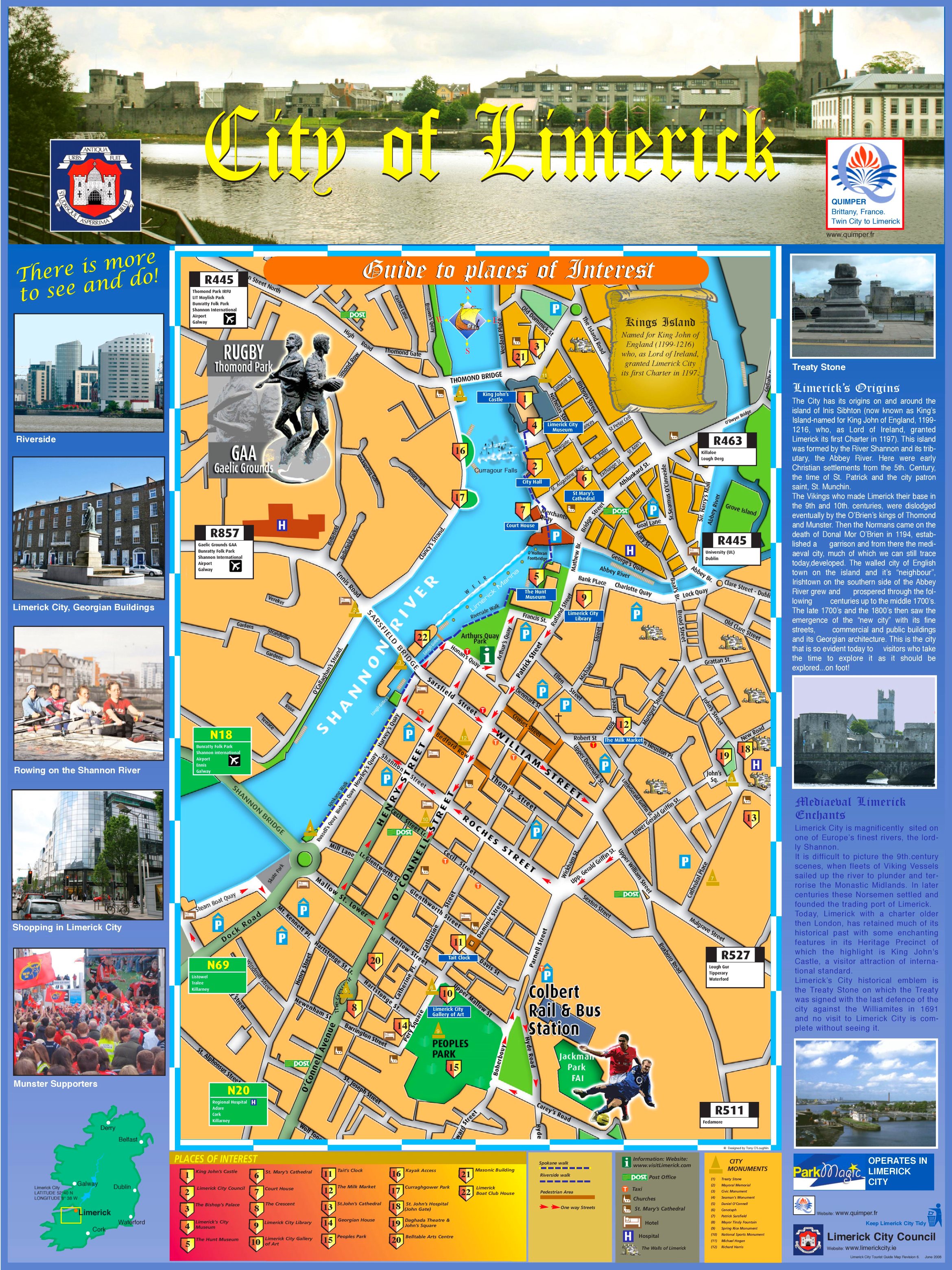 Map Of Limerick City