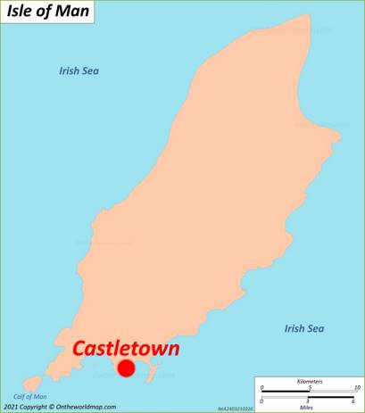 Castletown Map | Isle of Man | Maps of Castletown