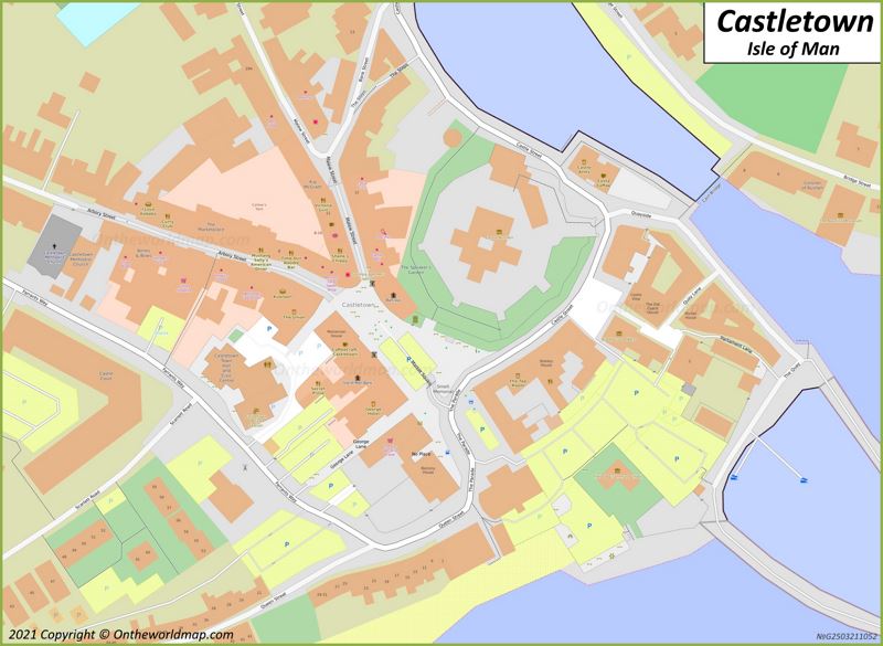 Castletown Map | Isle of Man | Maps of Castletown