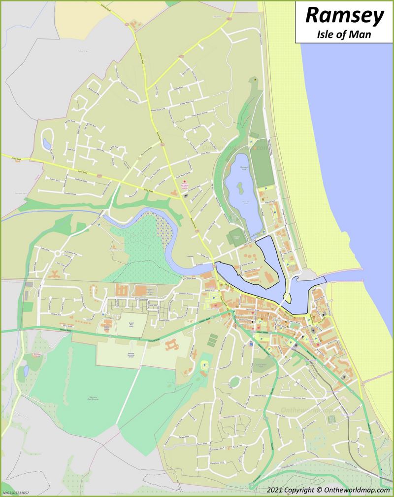 Ramsey Map | Isle of Man | Maps of Ramsey