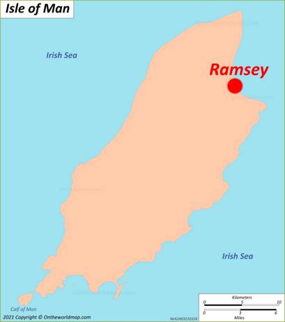 Ramsey Map | Isle of Man | Maps of Ramsey