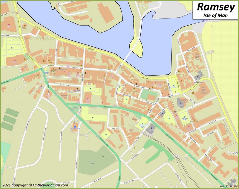 Ramsey Map | Isle of Man | Maps of Ramsey