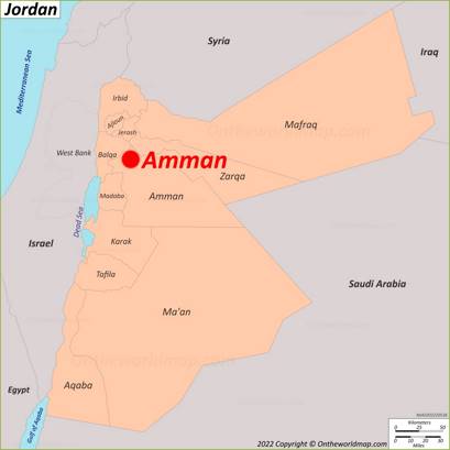 Amman Map | Jordan | Detailed Maps of Amman